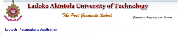 LAUTECH Postgraduate Admission Form 2021/2022