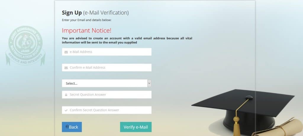 How to Create JAMB Profile for 2021 UTME