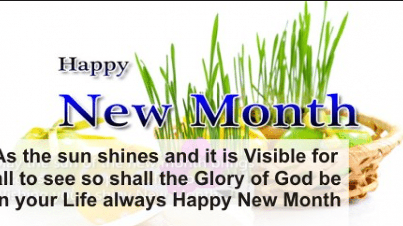 Happy New Month Messages and Prayers for your Loved Ones